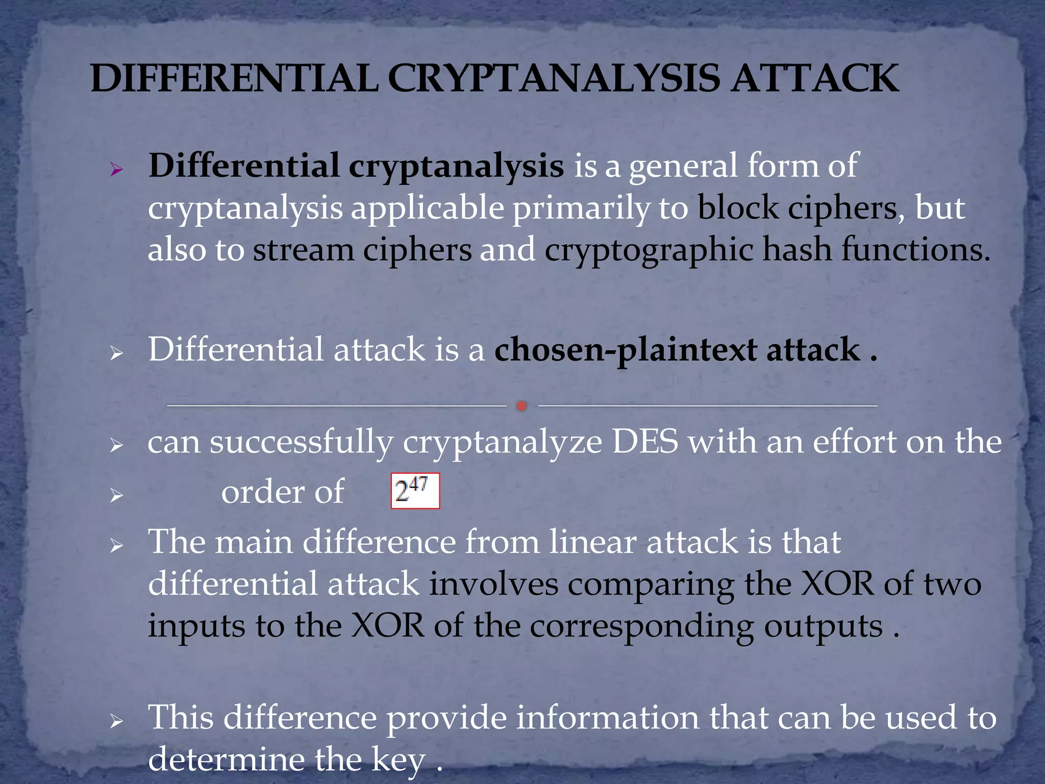 Information and data security cryptanalysis method | PPTX