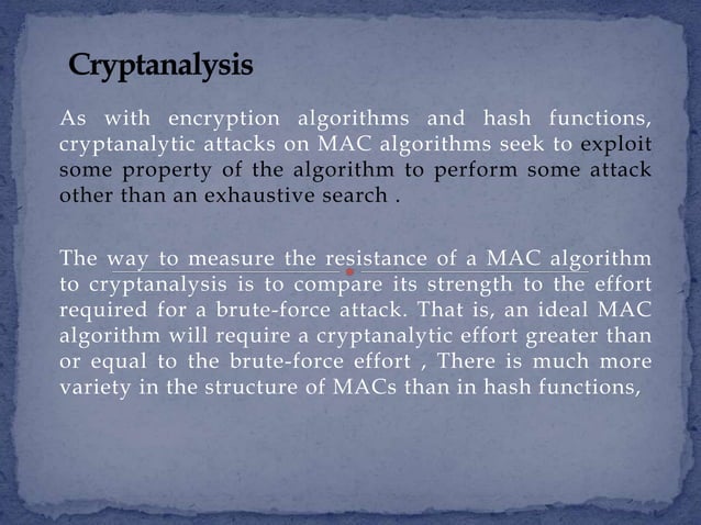 Information And Data Security Cryptanalysis Method Ppt
