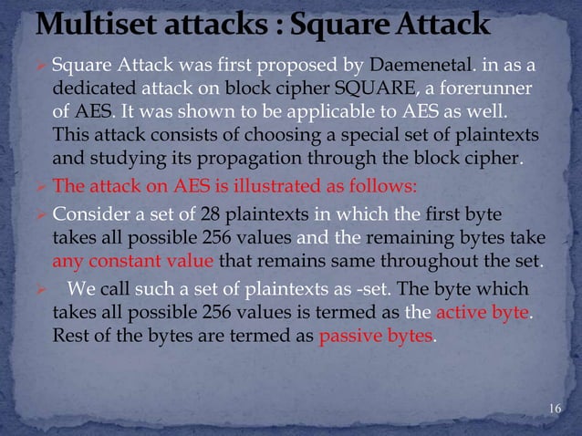 Information And Data Security Cryptanalysis Method Ppt