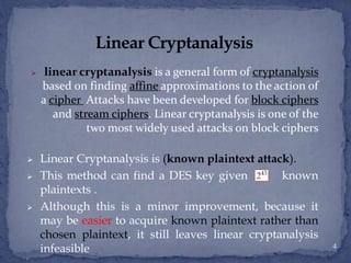 Information and data security cryptanalysis method | PPTX