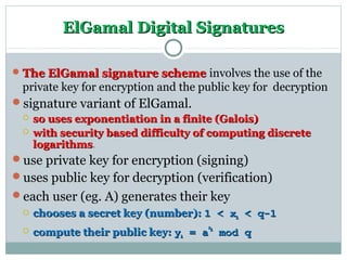 Information and data security digital signatures | PPT