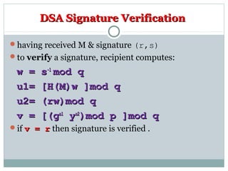 Information and data security digital signatures | PPT