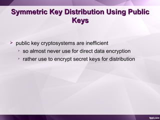 Information and data security key management and distribution | PPT