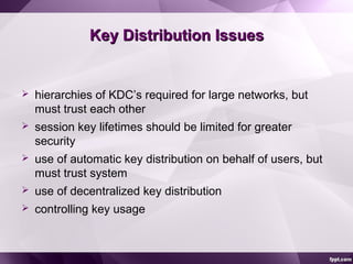 Information and data security key management and distribution | PPT