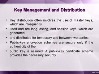 Information and data security key management and distribution | PPT
