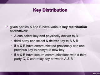 Information and data security key management and distribution | PPT