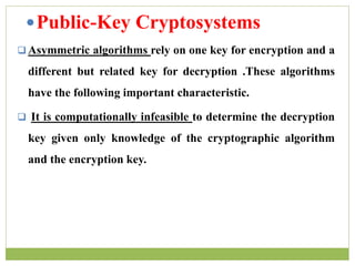 Information and data security public key cryptography and rsa | PPT