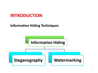 Information and data security steganography and watermarking | PPT