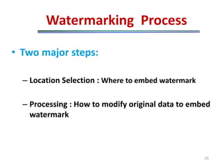 Information and data security steganography and watermarking | PPT