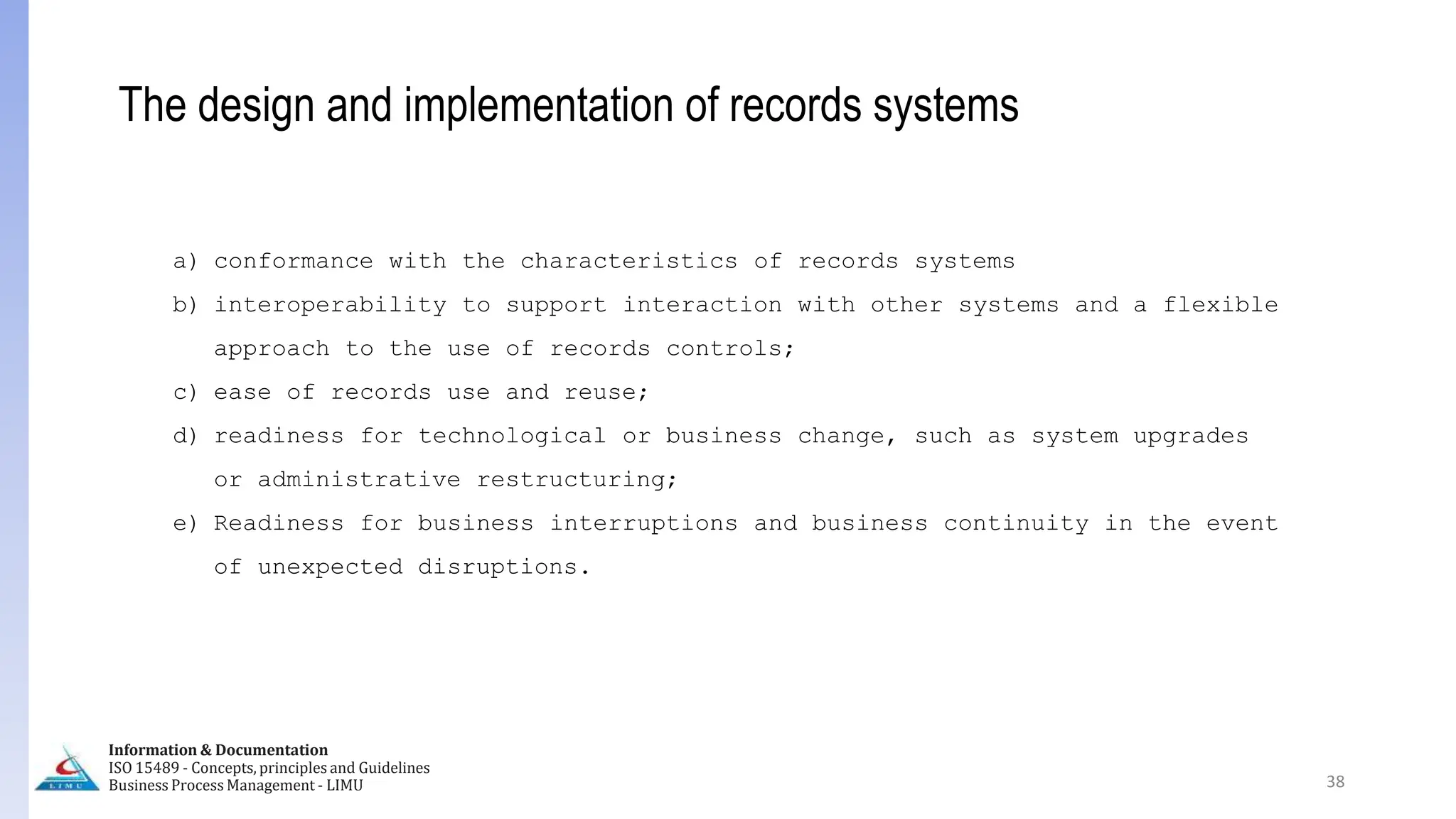 Information and documentation, Records management, Concepts and ...