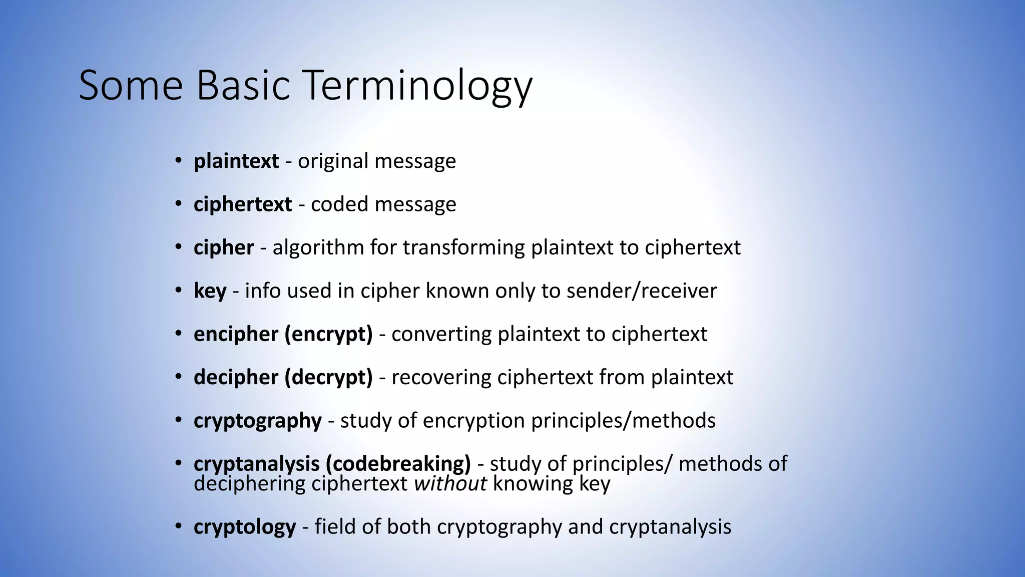 Information and network security 10 classical encryption techniques | PPT