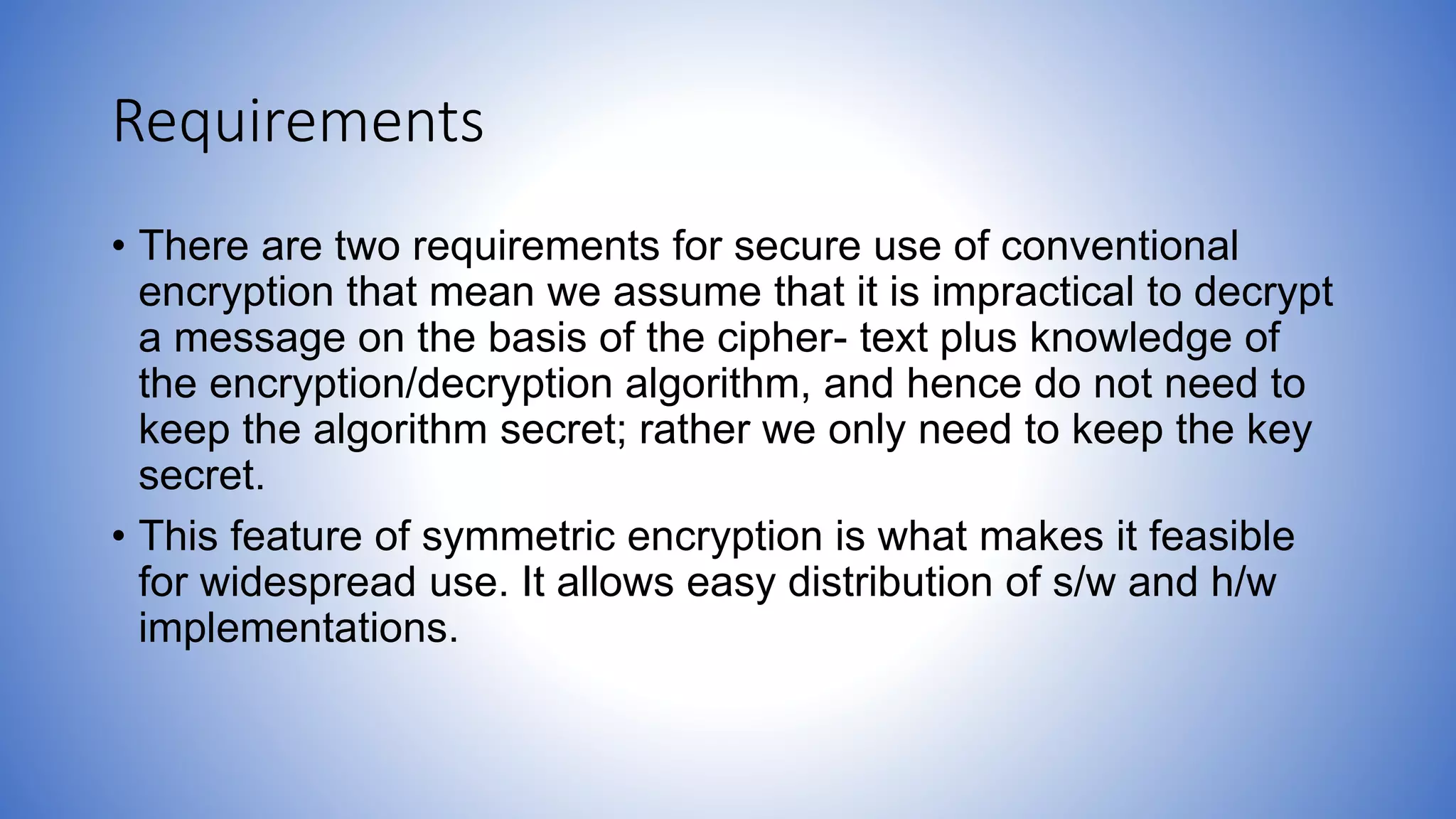 Information and network security 10 classical encryption techniques | PPT