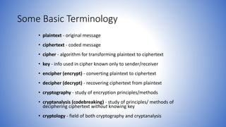 Information and network security 10 classical encryption techniques | PPT