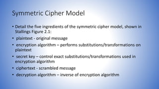 Information and network security 10 classical encryption techniques | PPT