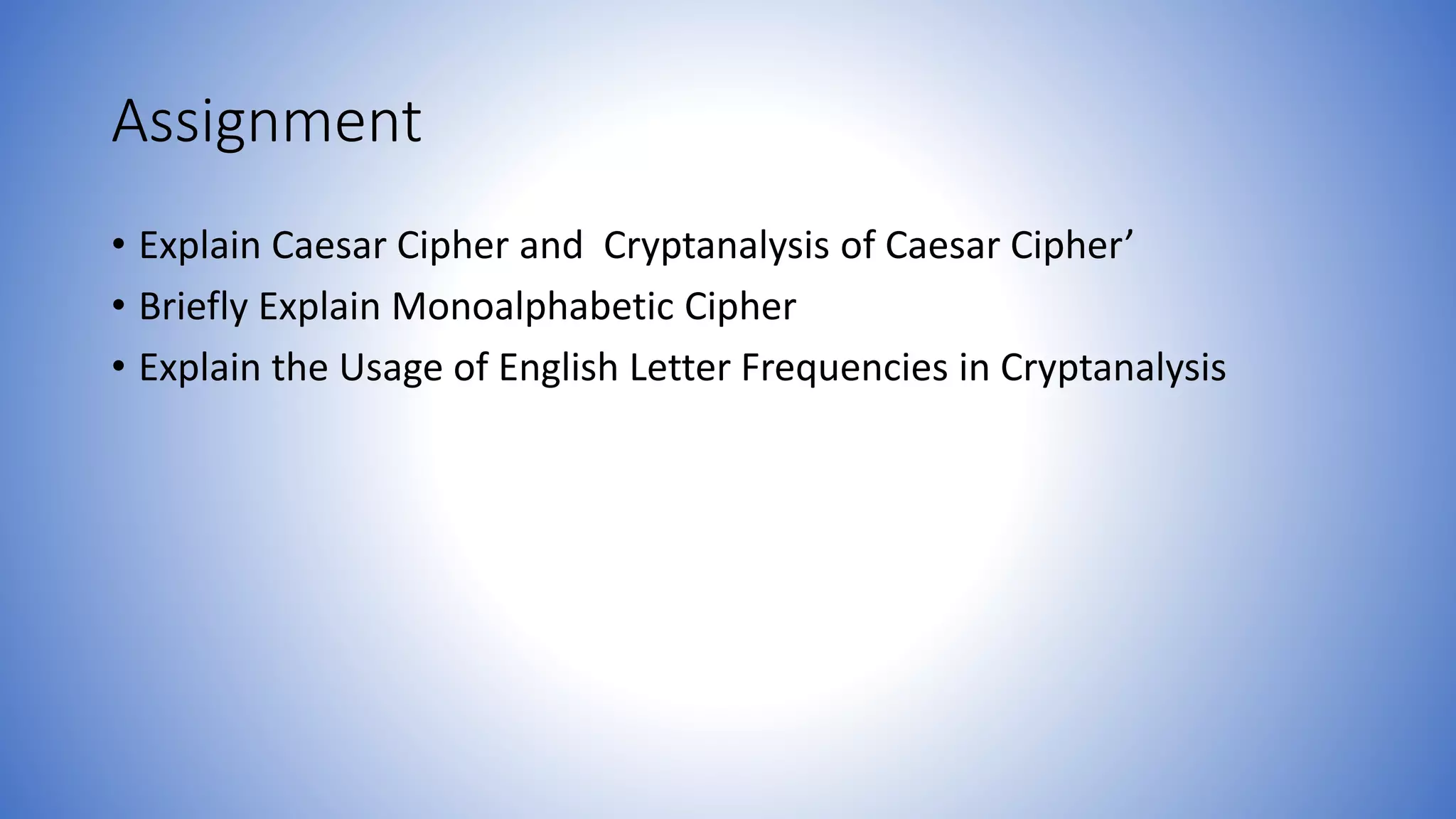 Information and network security 12 classical substitution ciphers | PPTX | Programming ...