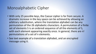 Information and network security 12 classical substitution ciphers ...