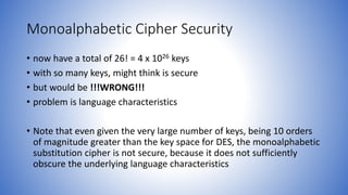 Information and network security 12 classical substitution ciphers ...
