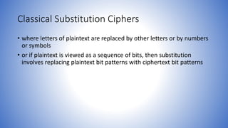 Information and network security 12 classical substitution ciphers ...