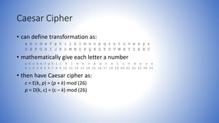 Information and network security 12 classical substitution ciphers | PPTX | Programming ...