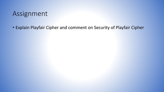 Information and network security 13 playfair cipher | PPTX ...