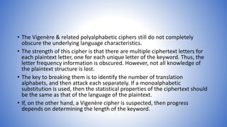 Information and network security 14 vigenère cipher | PPTX