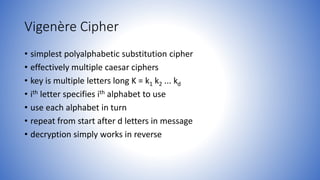 Information and network security 14 vigenère cipher | PPTX ...