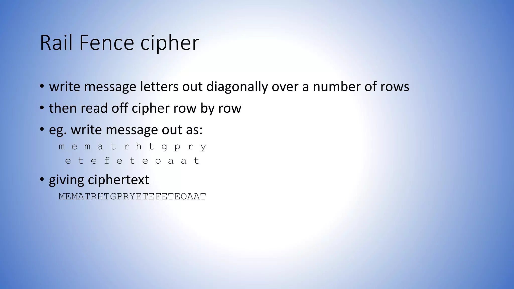 Information And Network Security 16 Transposition Ciphers Ppt