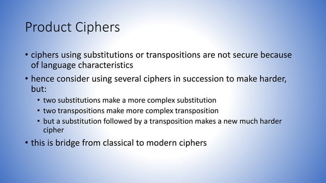 Information and network security 16 transposition ciphers | PPT