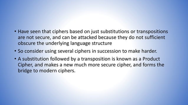 Information and network security 16 transposition ciphers | PPT