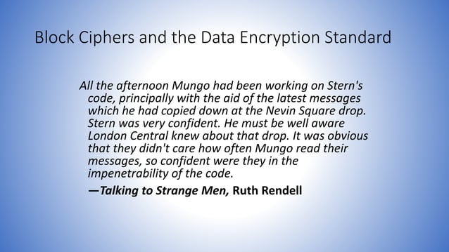 Information and network security 18 modern techniques block ciphers | PPTX