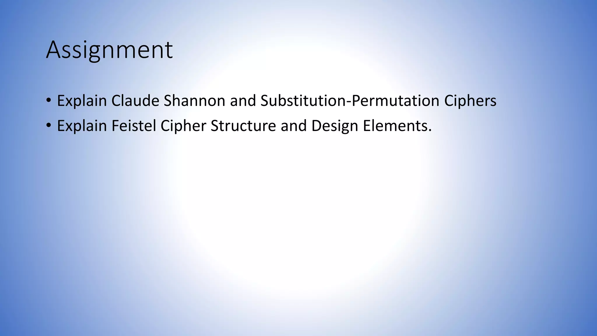 Information And Network Security 19 Feistel Cipher Pptx Programming Languages Computing