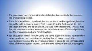Information and network security 19 feistel cipher | PPTX | Programming Languages | Computing