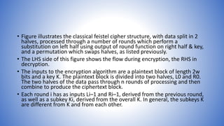 Information and network security 19 feistel cipher | PPTX