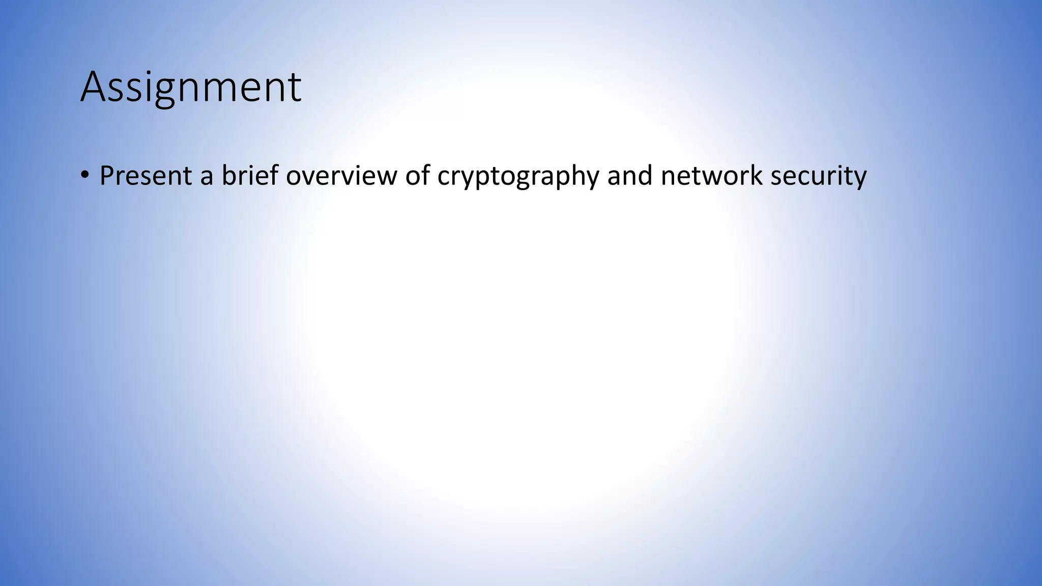 Information and network security 1 introduction | PPTX