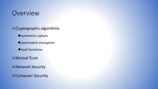Information and network security 1 introduction | PPTX