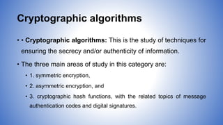 Information and network security 1 introduction | PPTX