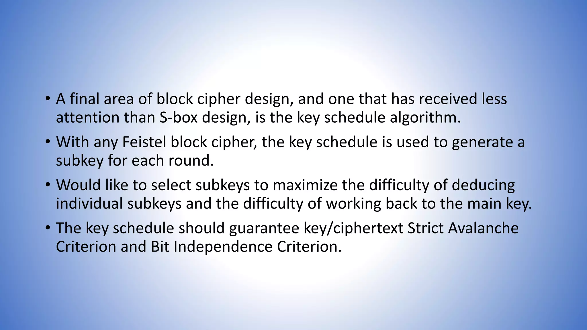 Information and network security 23 linear cryptanalysis | PPTX