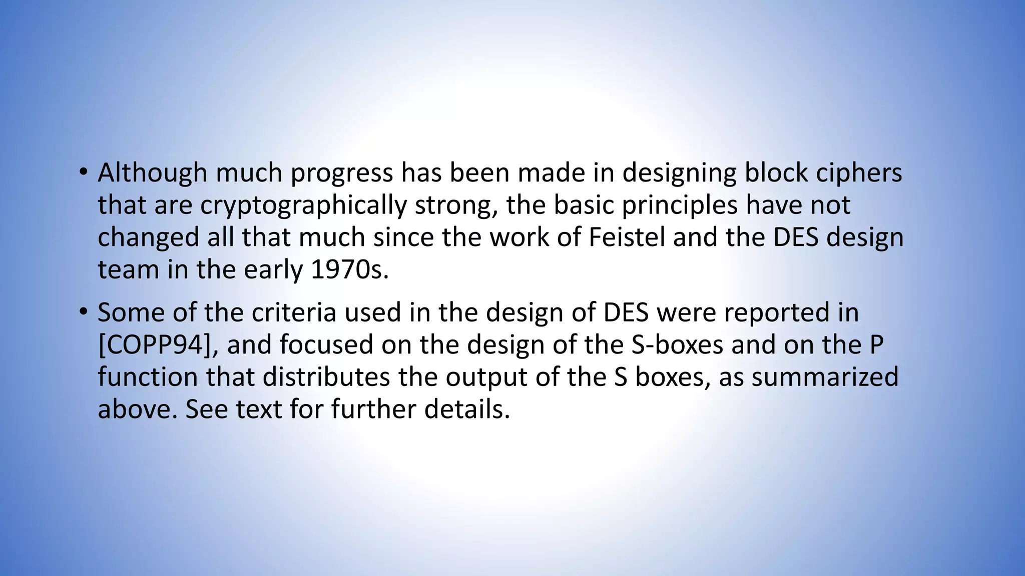 Information And Network Security 23 Linear Cryptanalysis Ppt