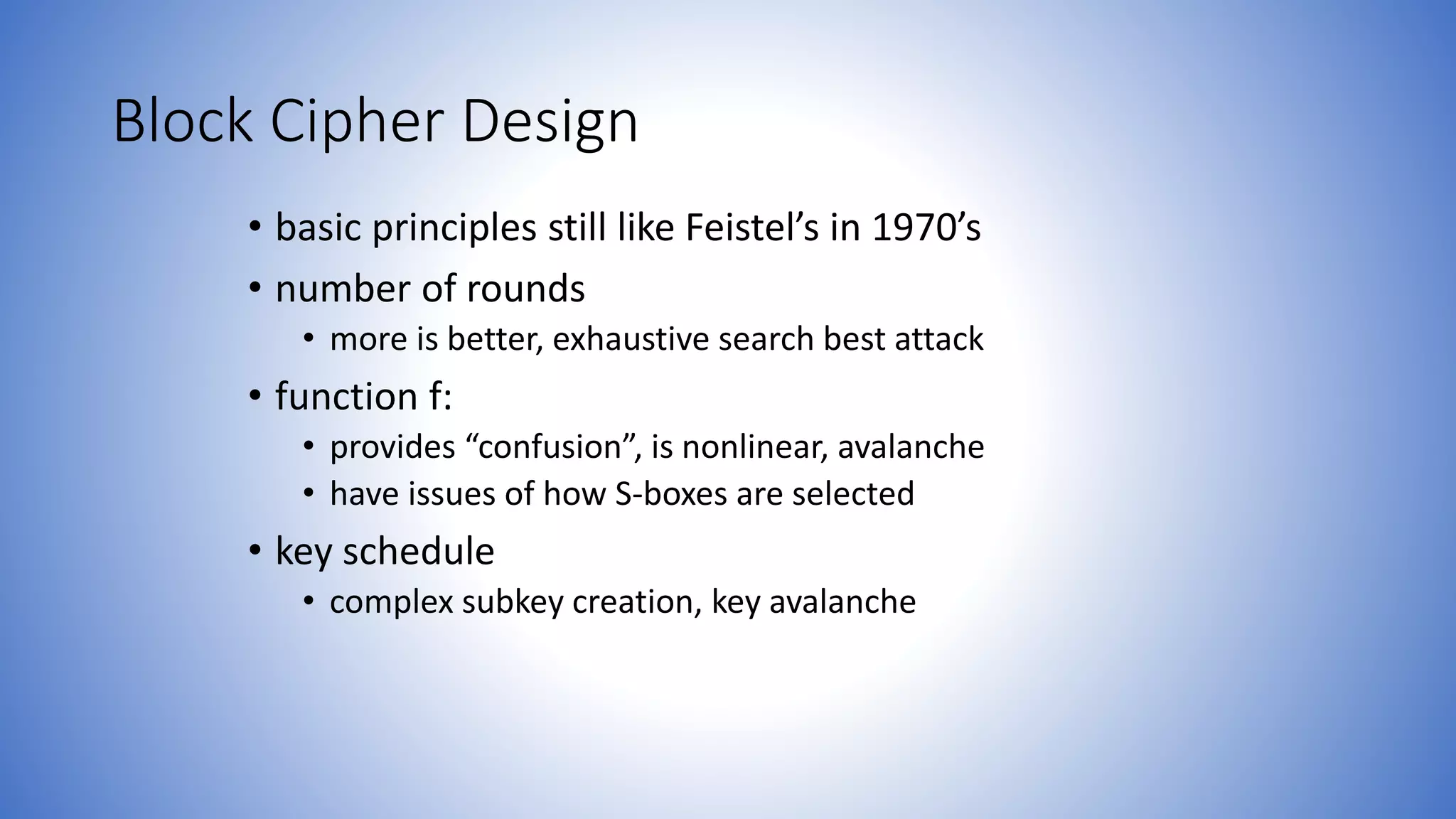 Information and network security 23 linear cryptanalysis | PPTX