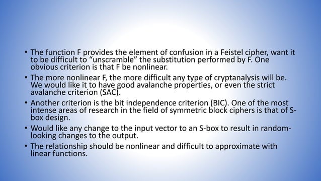 Information And Network Security 23 Linear Cryptanalysis Ppt