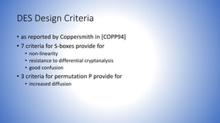 Information and network security 23 linear cryptanalysis | PPTX