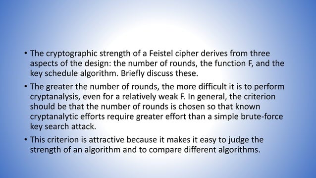 Information And Network Security 23 Linear Cryptanalysis Ppt