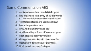 Information and network security 24 advanced encryption standard aes | PPT
