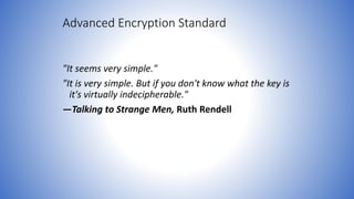 Information and network security 24 advanced encryption standard aes | PPT