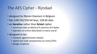 Information and network security 24 advanced encryption standard aes | PPT