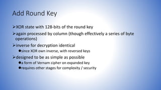 Information and network security 26 aes decryption and implementational ...