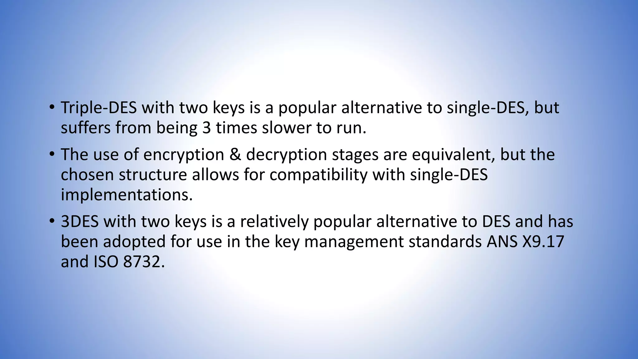 Information and network security 27 triple des | PPTX