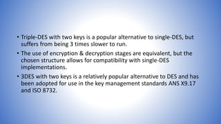 Information and network security 27 triple des | PPTX
