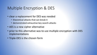 Information and network security 27 triple des | PPTX