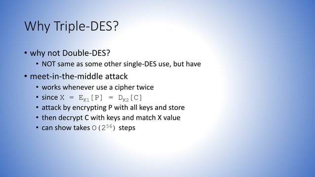 Information and network security 27 triple des | PPTX
